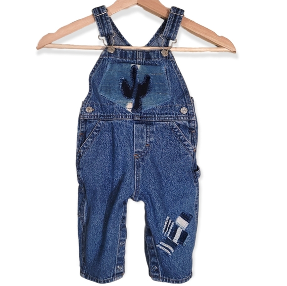 Osh Kosh B’Gosh Baby Toddler Girls 12 Month Vintage Patchwork Denim ...